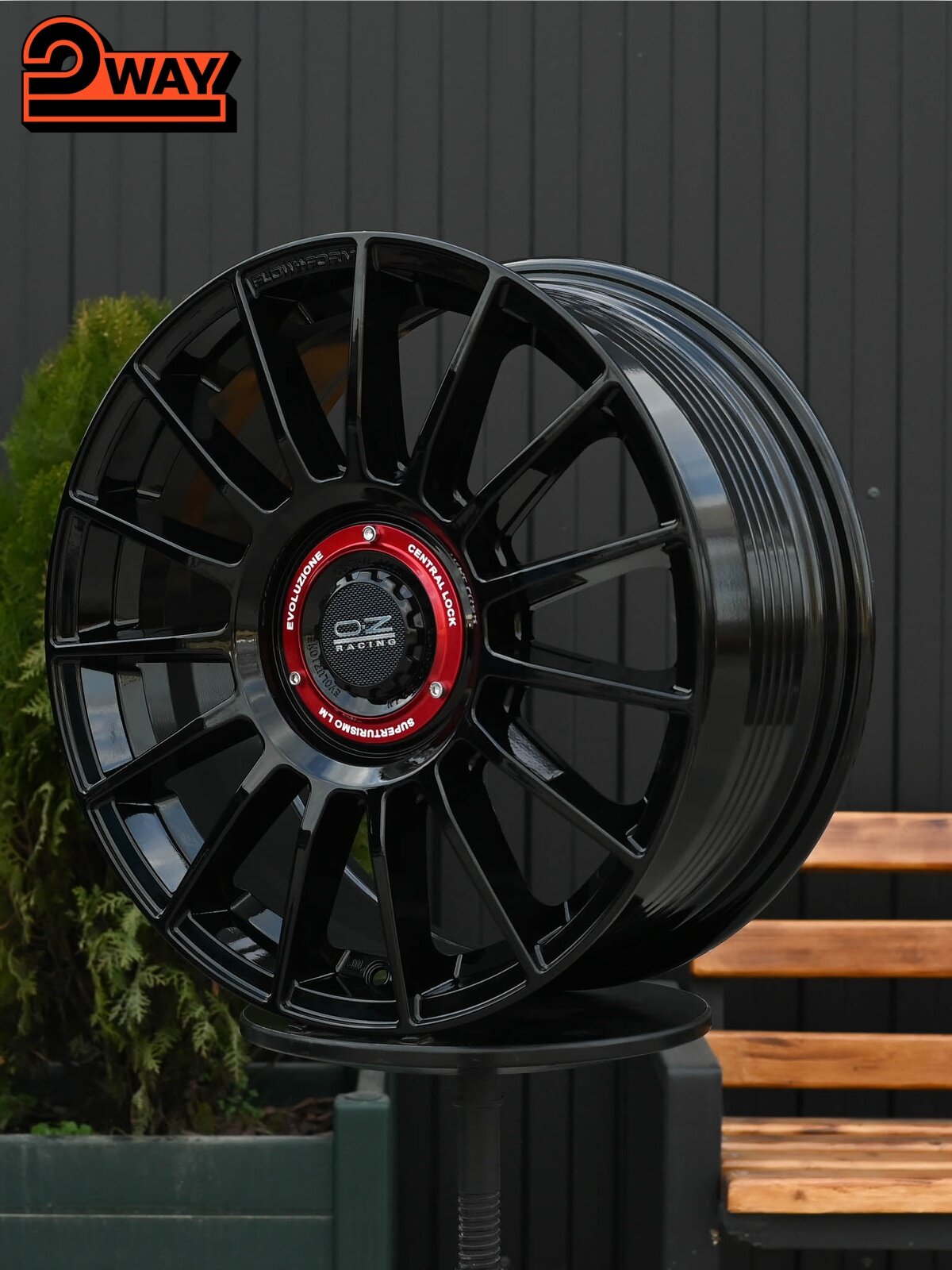 Taigiro Топ дизайн Колесный диск Литой R17 O.Z Superturismo Стиль 7.5J ET38 5*112 Черный