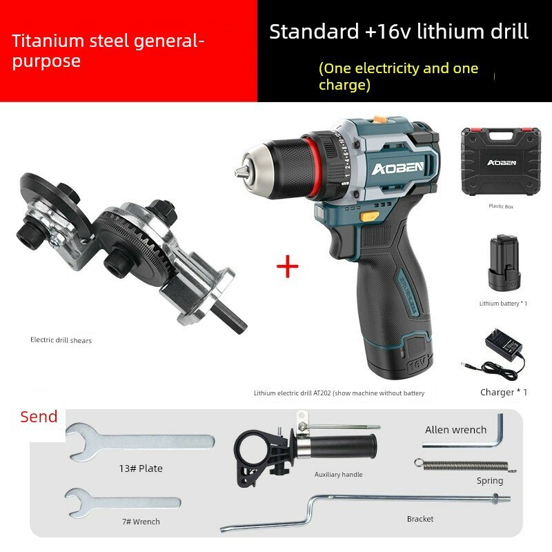 Электрический дрель-нож для резки листового металла, приспособление для резки листового металла на электродрели,