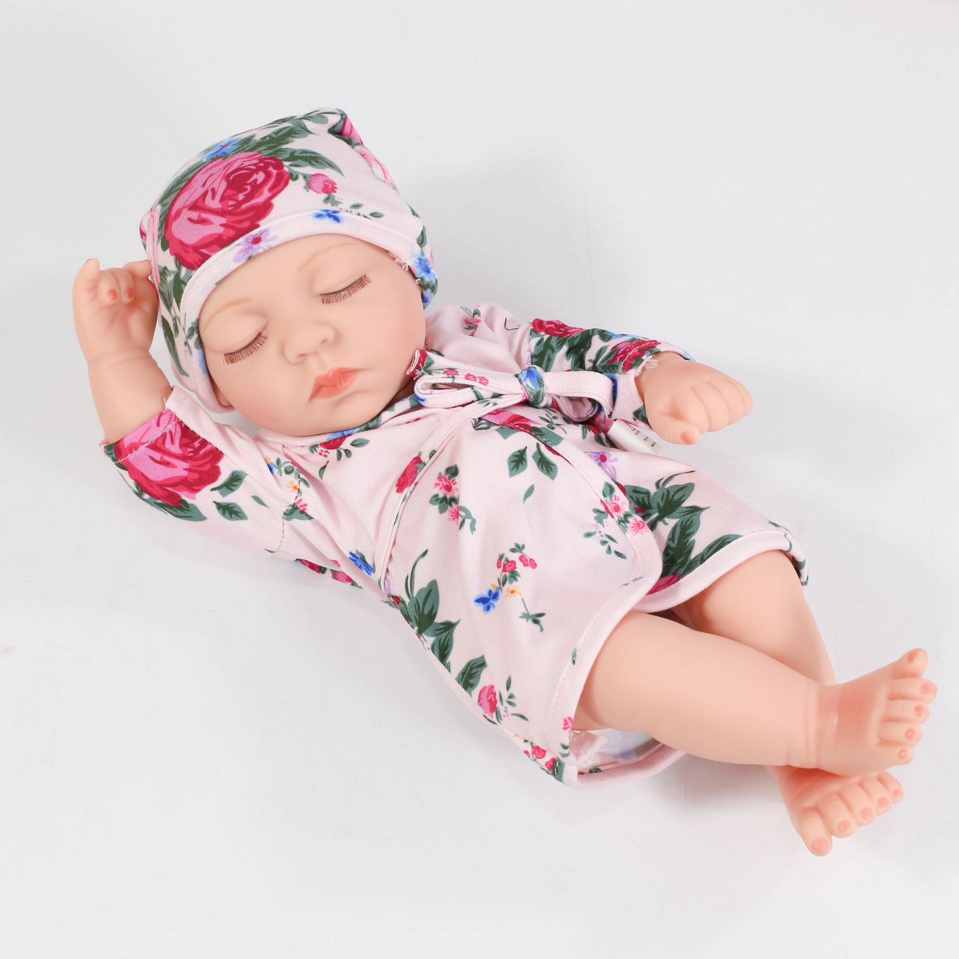 Мини-кукла реборн 11 дюймов, кукла-симулятор с закрытыми глазами, игрушка для маленьких девочек, кукла для раннего обучения