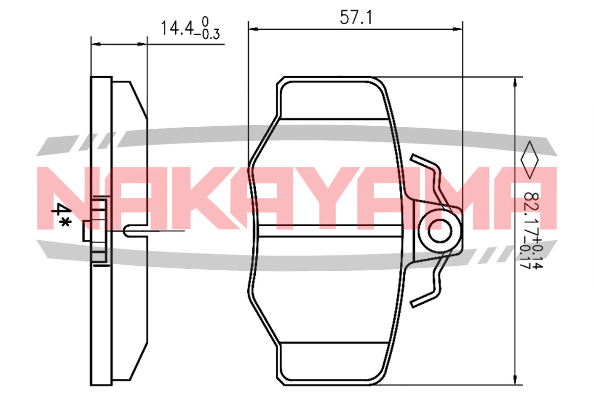 Торм. Колодки задние NISSAN PRIMERA 90-, ALMERA T