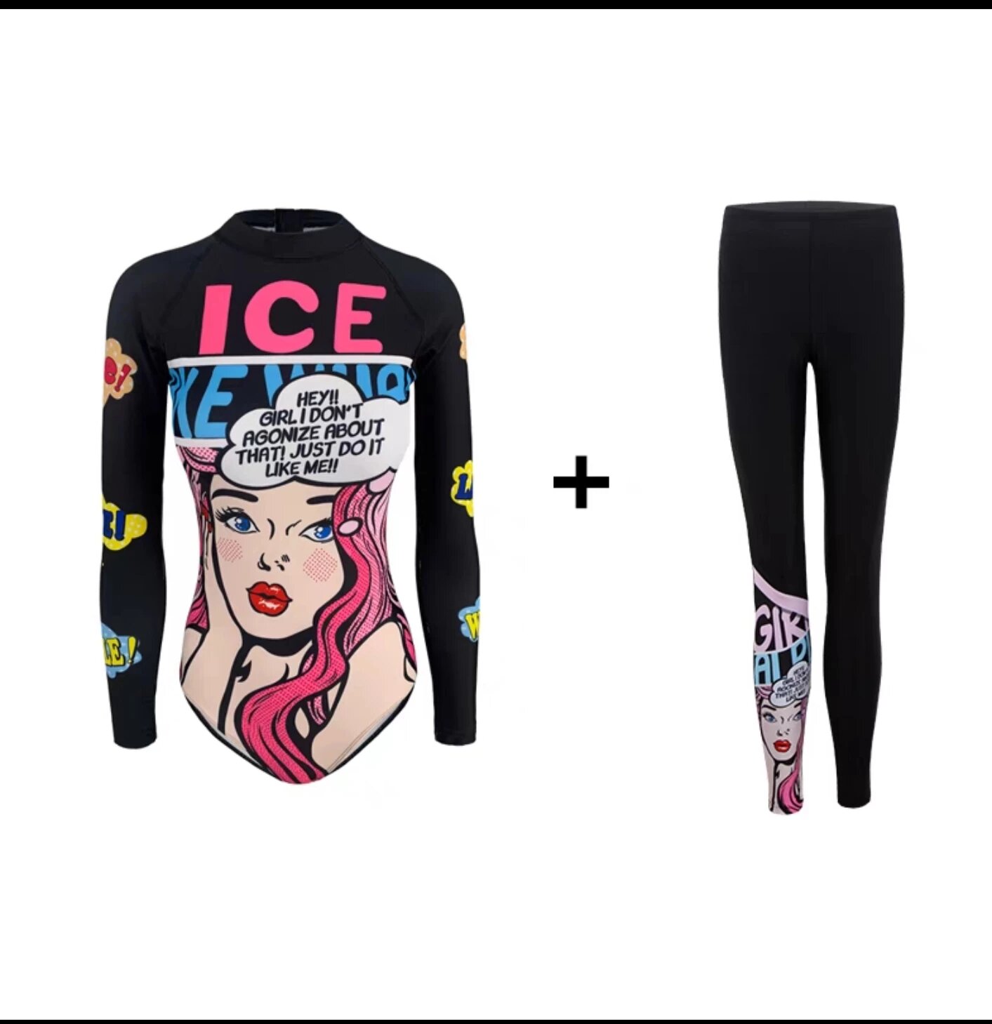 Женский красный купальник с УФ-защитой и штанами для курорта, контролем живота, размер M