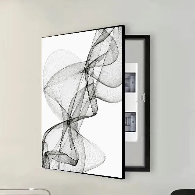 Защитная панель для электрощита 40x60 см, пластик, для скрытия электрощита, 1 шт