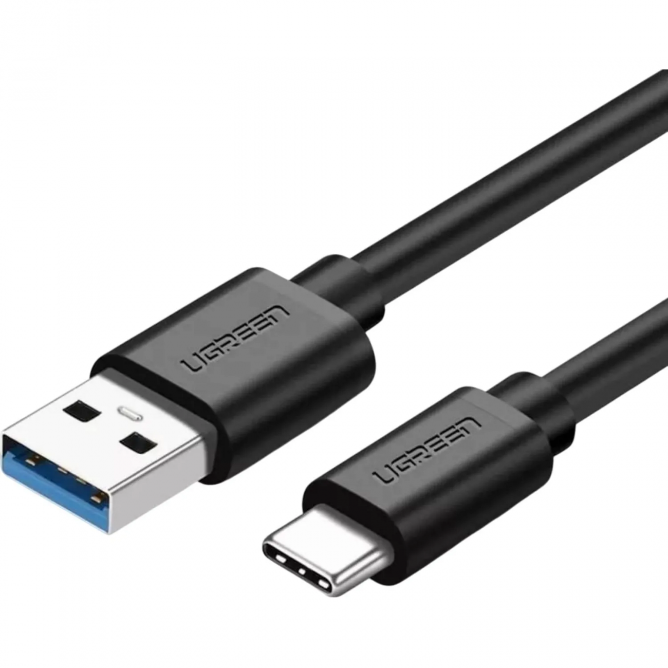 Кабель UGREEN US184 (20882)USB A Male to Type C Male Nickel Plating 1м черн 2418884 20882_