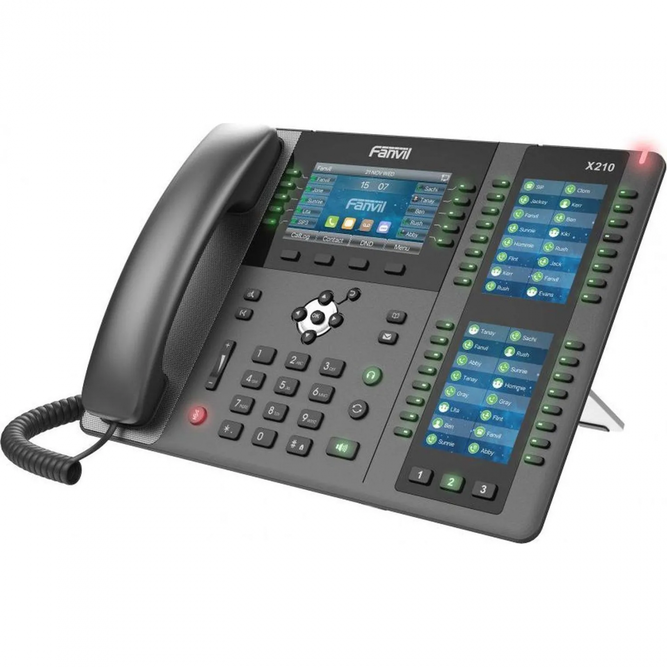 IP-телефон Fanvil X210 2xE10/100/1000, 20 SIP, IPV6, POE + Gigabit, PSU 2044241