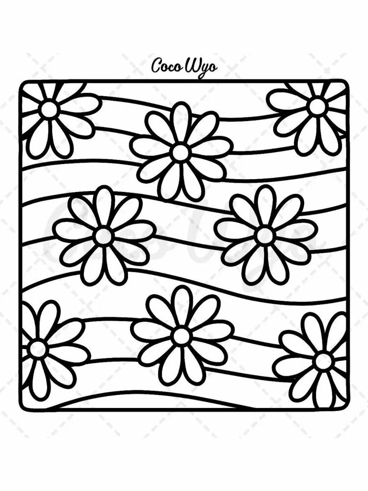 Раскраска CocoWyo Comfy Patterns Bold - Easy Coloring Book для взрослых и подростков. Абстрактные узоры, антистресс. — фото 1
