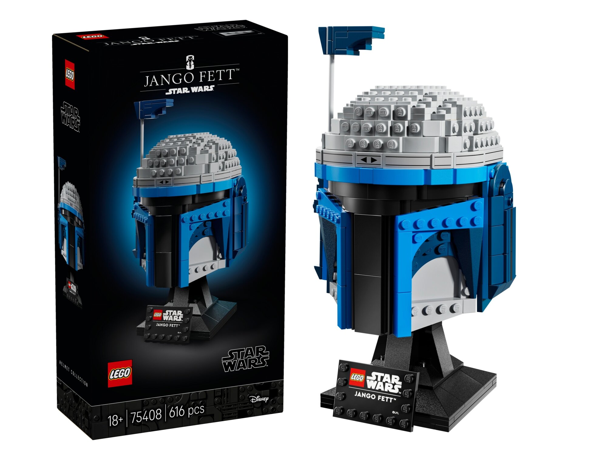 Конструктор LEGO Star Wars™ 75408 Шлем Джанго Фетта, 616 дет.