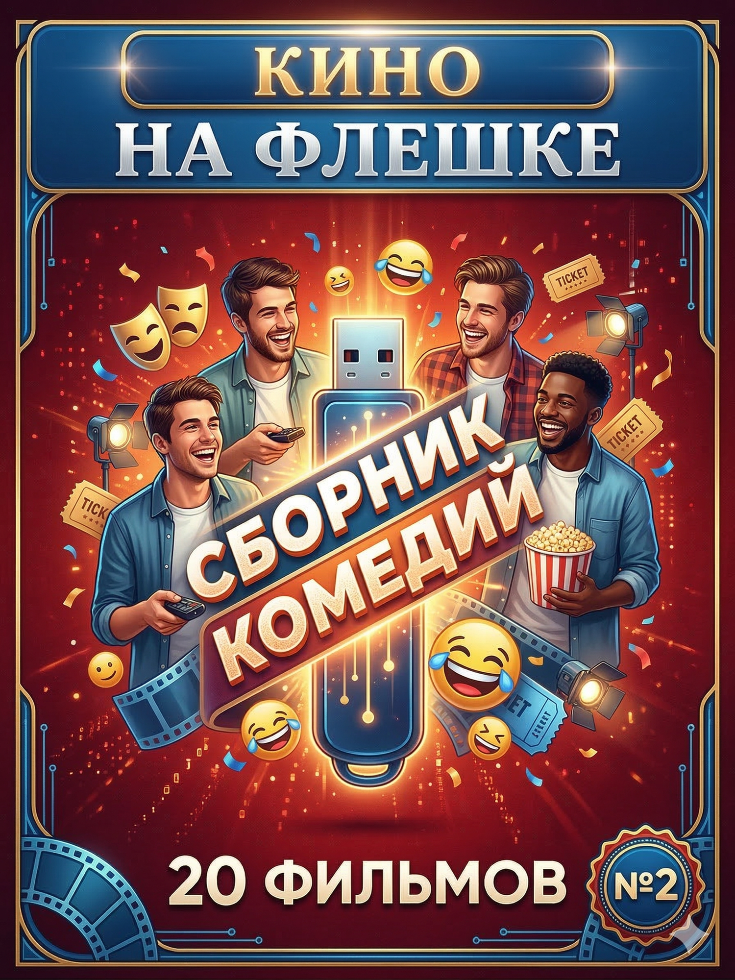 Сборник Комедий (16) Часть 2 на USB флешке с Type C