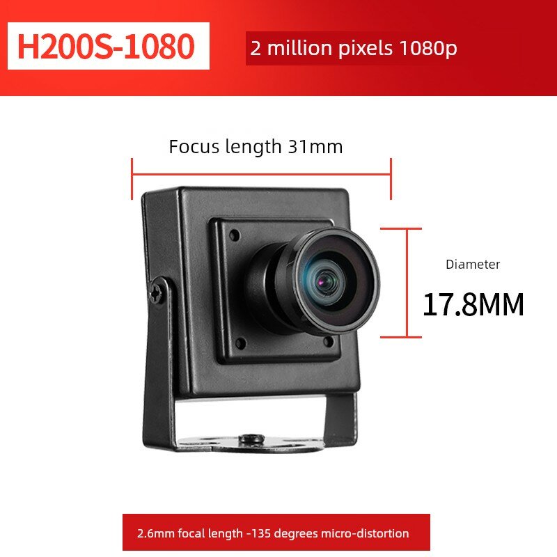 USB промышленная камера H200S 1080P 60fps 135° широкий угол с микроискажением без драйверов для распознавания компьютера