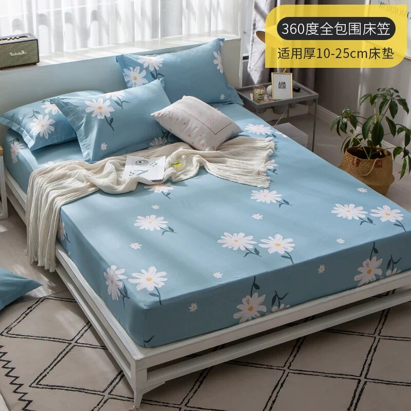 Покрывало для кровати Daisy Blue однослойное, 180x200 см, глубина 28 см, 100% хлопок, пылезащитное