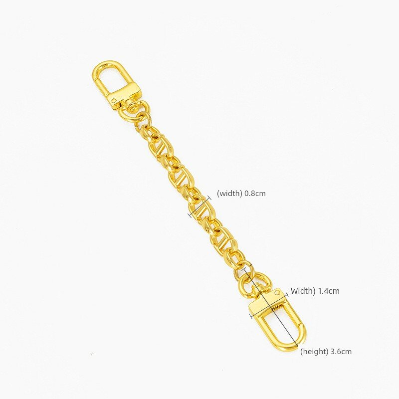 Золотая цепочка для сумки Dior Bobby Moon, 14 см с замком-защелкой, регулируемый ремень для плечевого ношения
