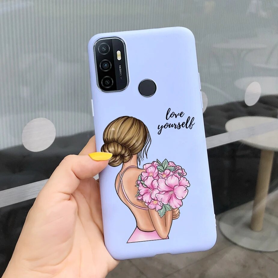 Для Oppo A53 чехол для красивых девочек Мягкий силиконовый чехол для телефона для Oppo A53s A 53 OppoA53 OppoA53s Задняя крышка 6,5 дюйма Coque