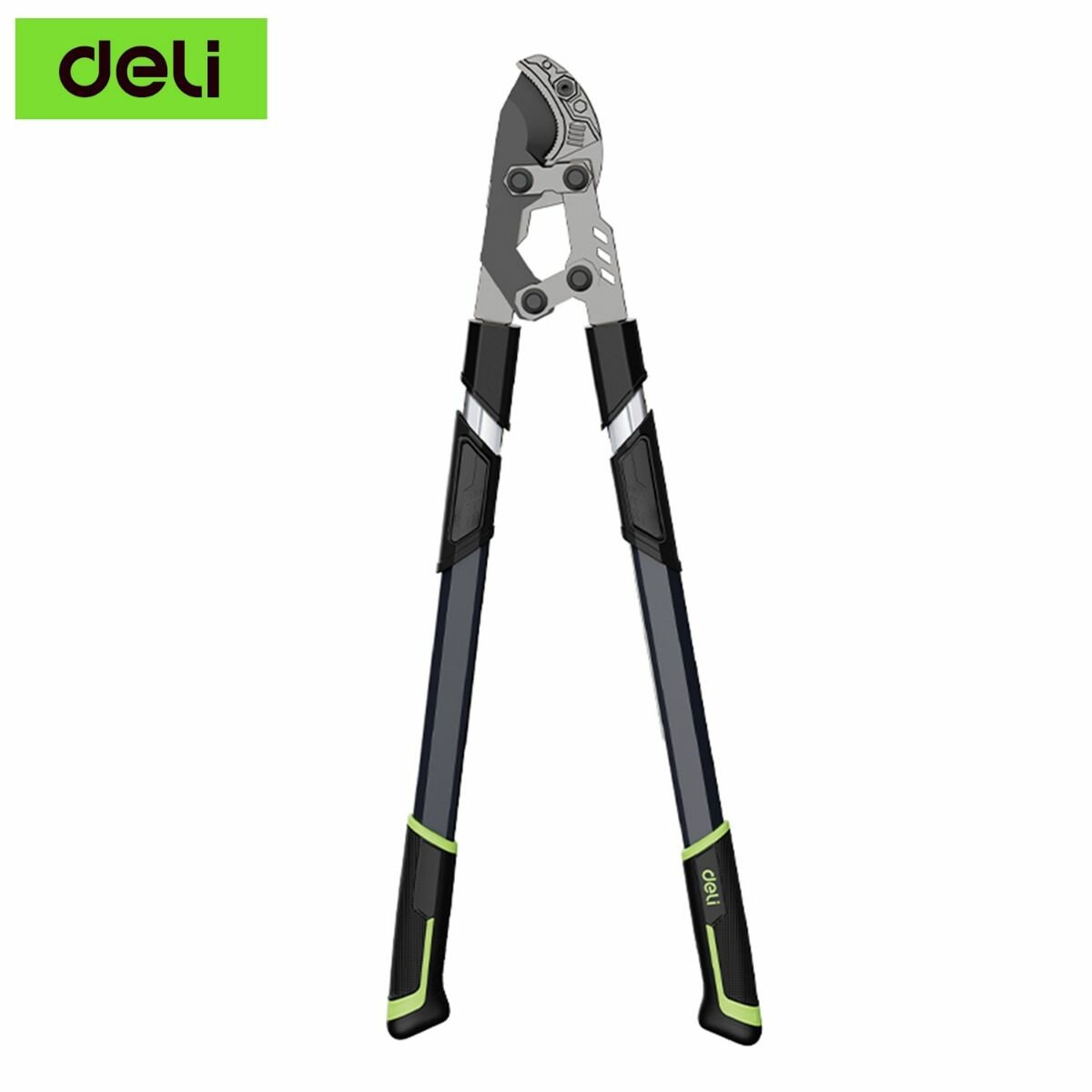 Сучкорез садовый телескопический рычажный 730-950мм "Про Сад" Deli DL-YL1104 (сталь SK5, макс рез 45мм, тефлон)