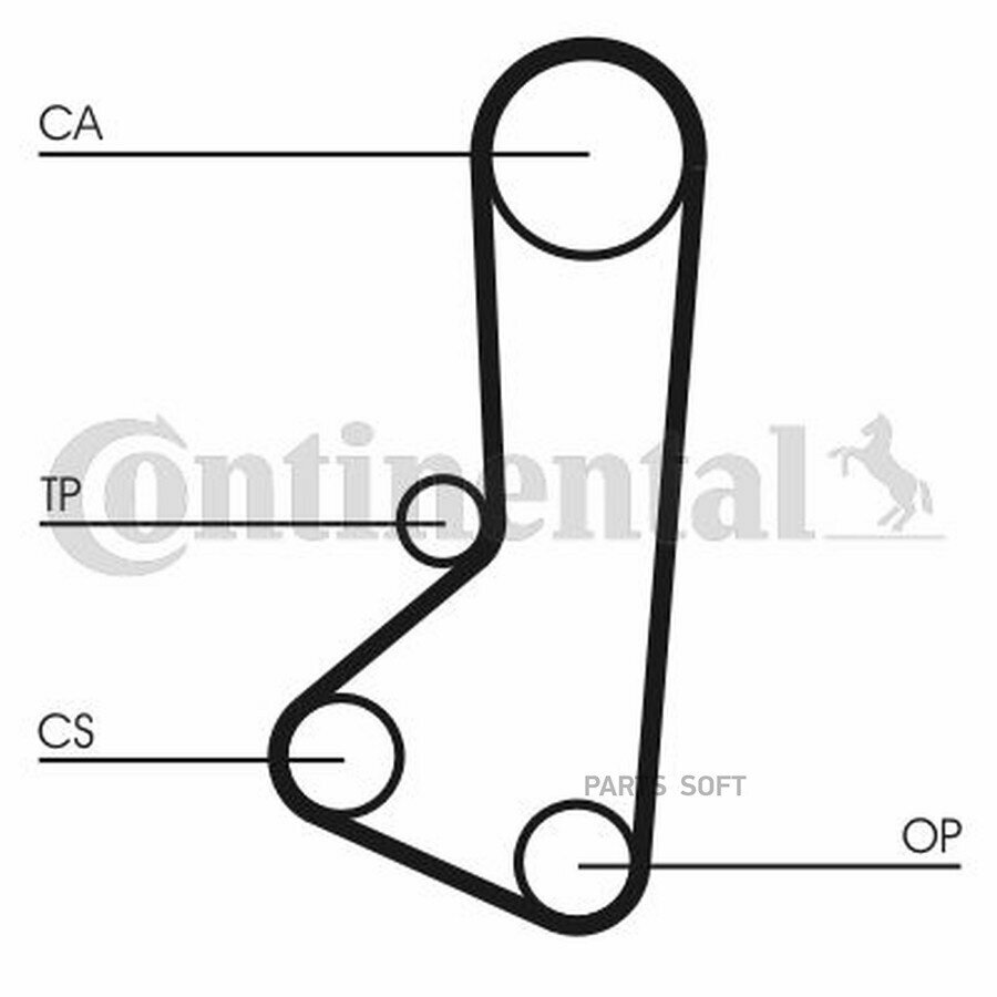 CONTINENTAL CT511 Ремень ГРМ CONTITECH