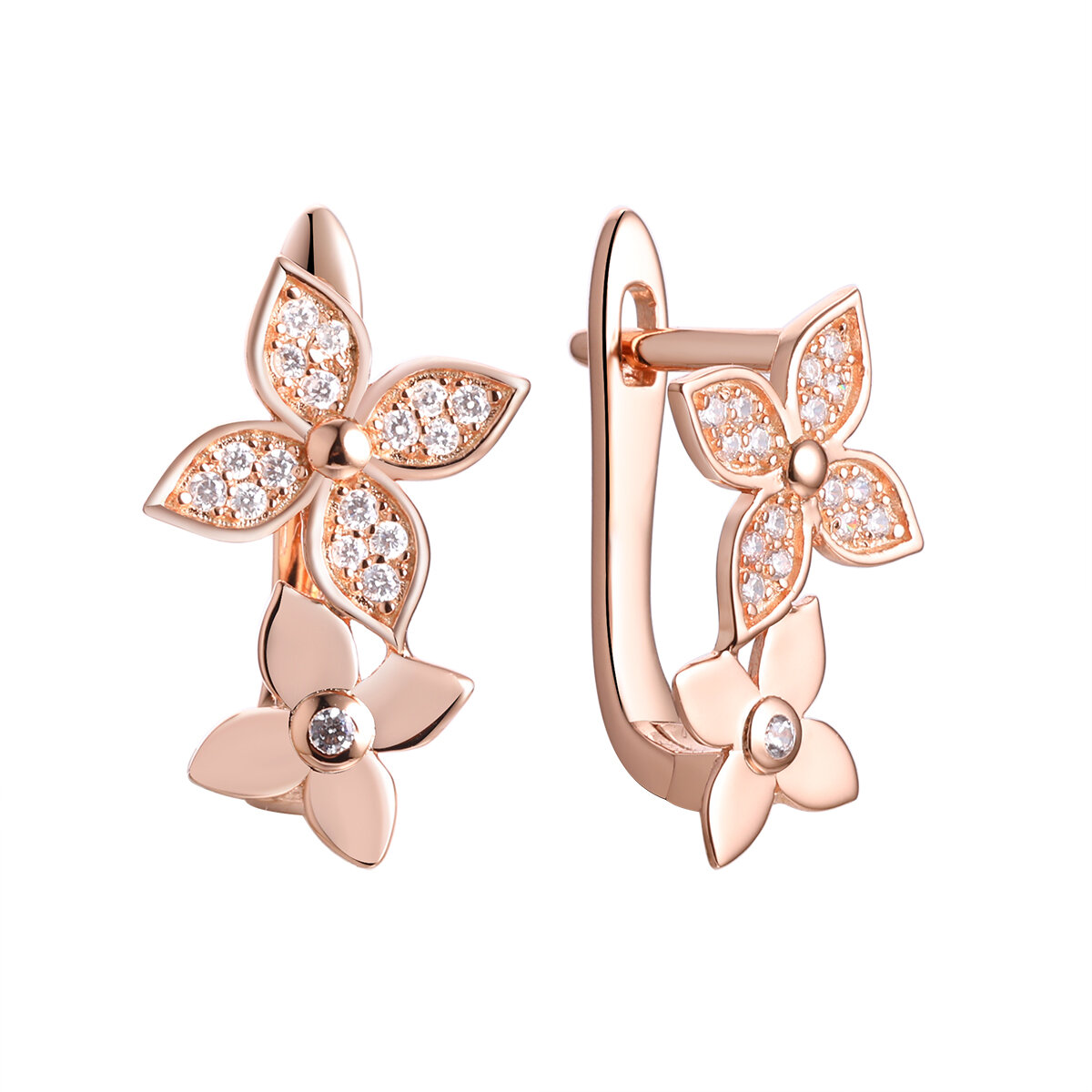 Подвеска для серег Silver WINGS, серебро, 925 проба, фианит