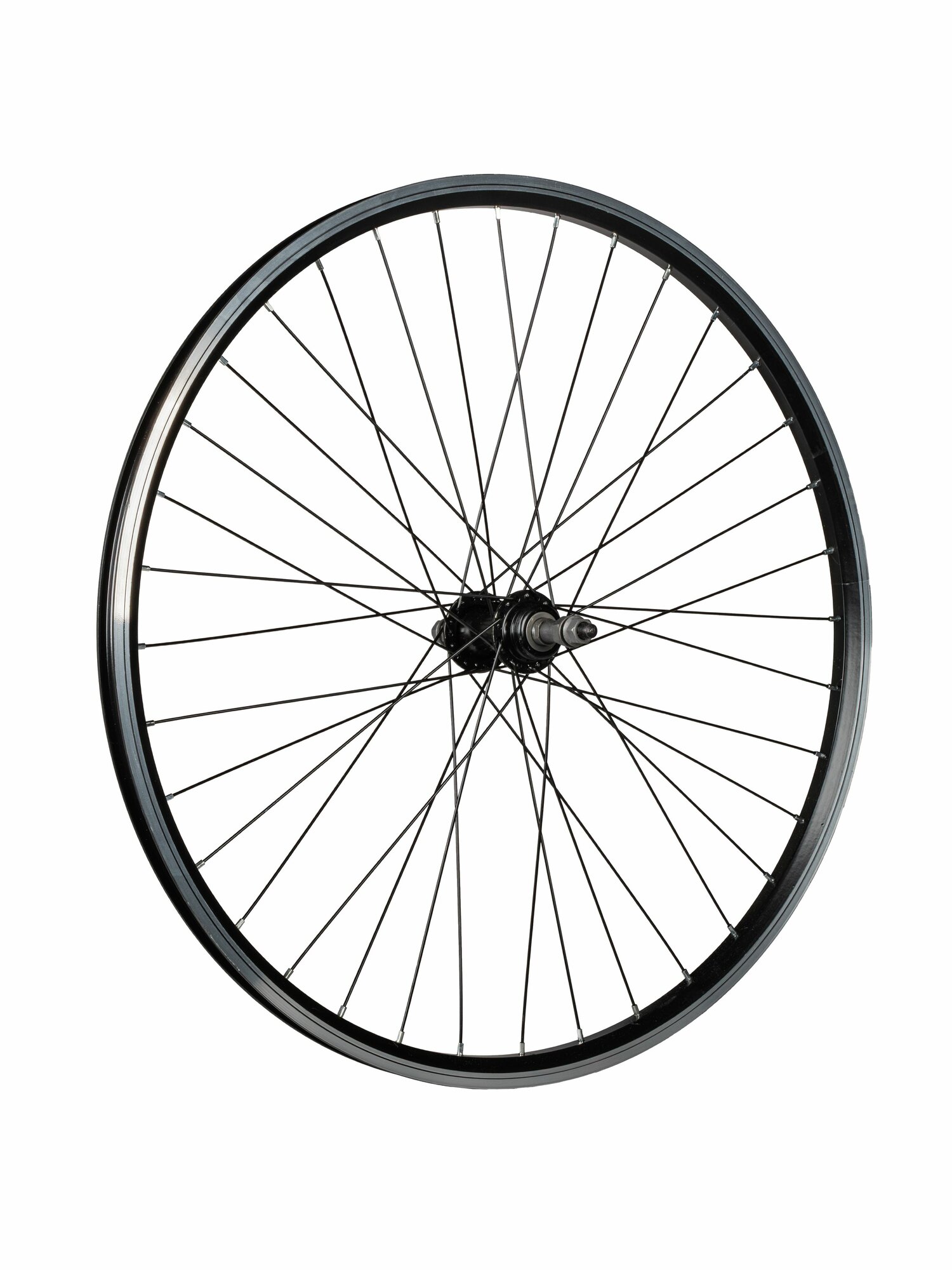 Колесо велосипедное 26 дюймов заднее в сборе VelRosso под ободные тормоза втулка под трещотку 6-7 скоростей под гайку