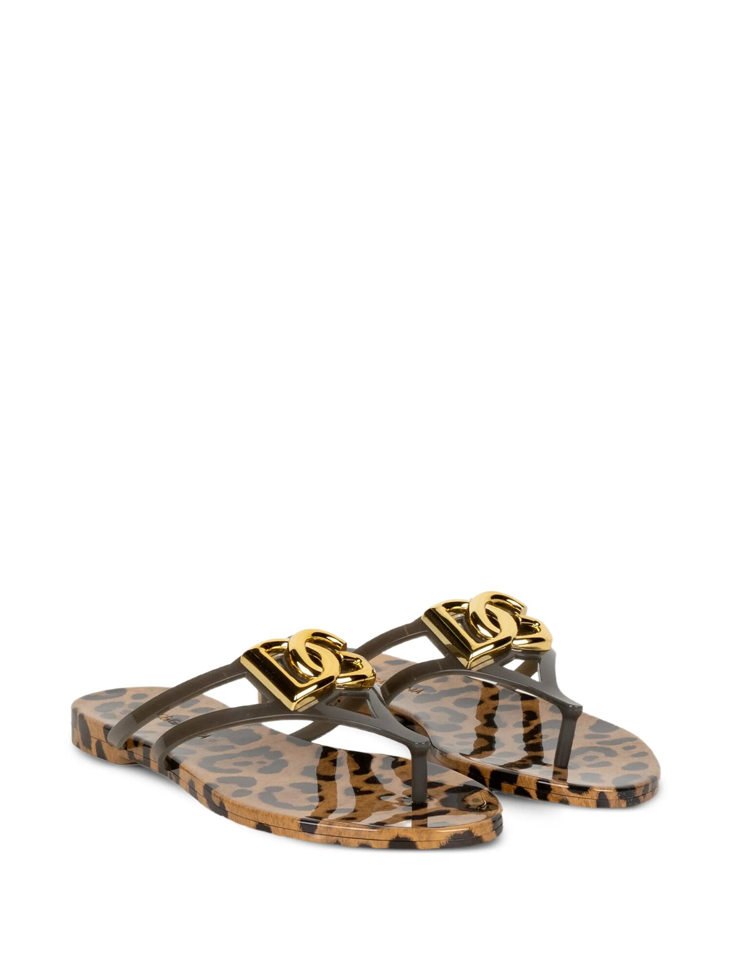Босоножки DOLCE & GABBANA Leopard-print sandals, размер 36 EU — фото 1