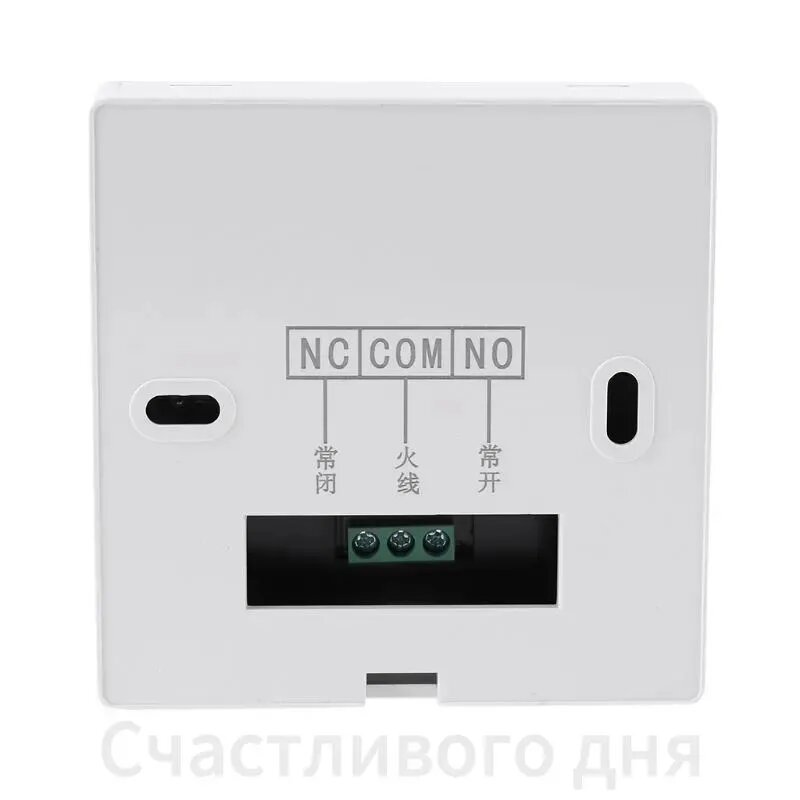 Блок контроля температуры LCD термостат газового котла ME83L 86x86 мм белый