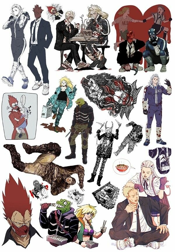 Наклейки Dorohedoro №2
