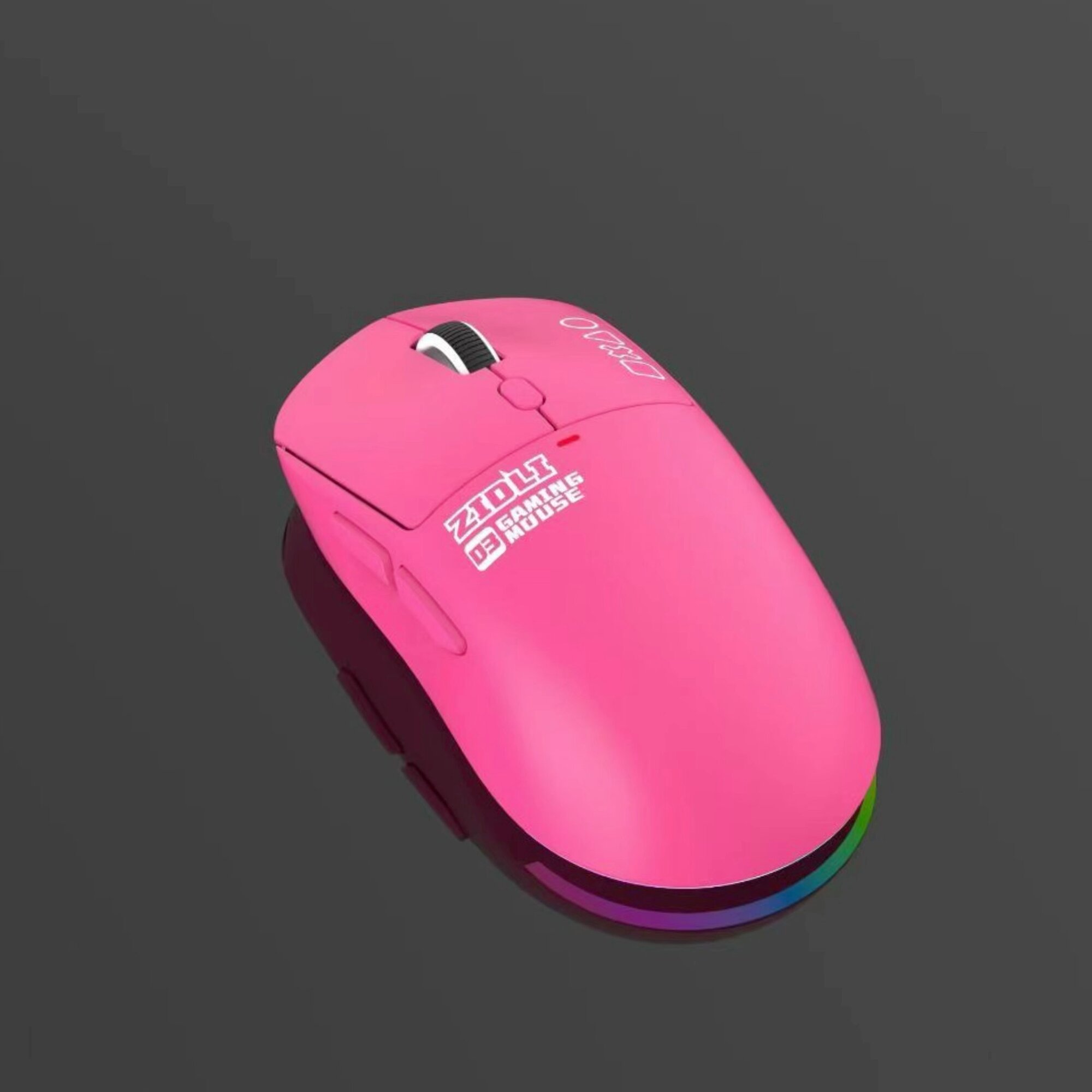 ZGM03 Pro Проводная Игровая Мышь Розового Цвета, Высокая Точность для ПК, Компетитивные Игры, 6 Программируемых Кнопок