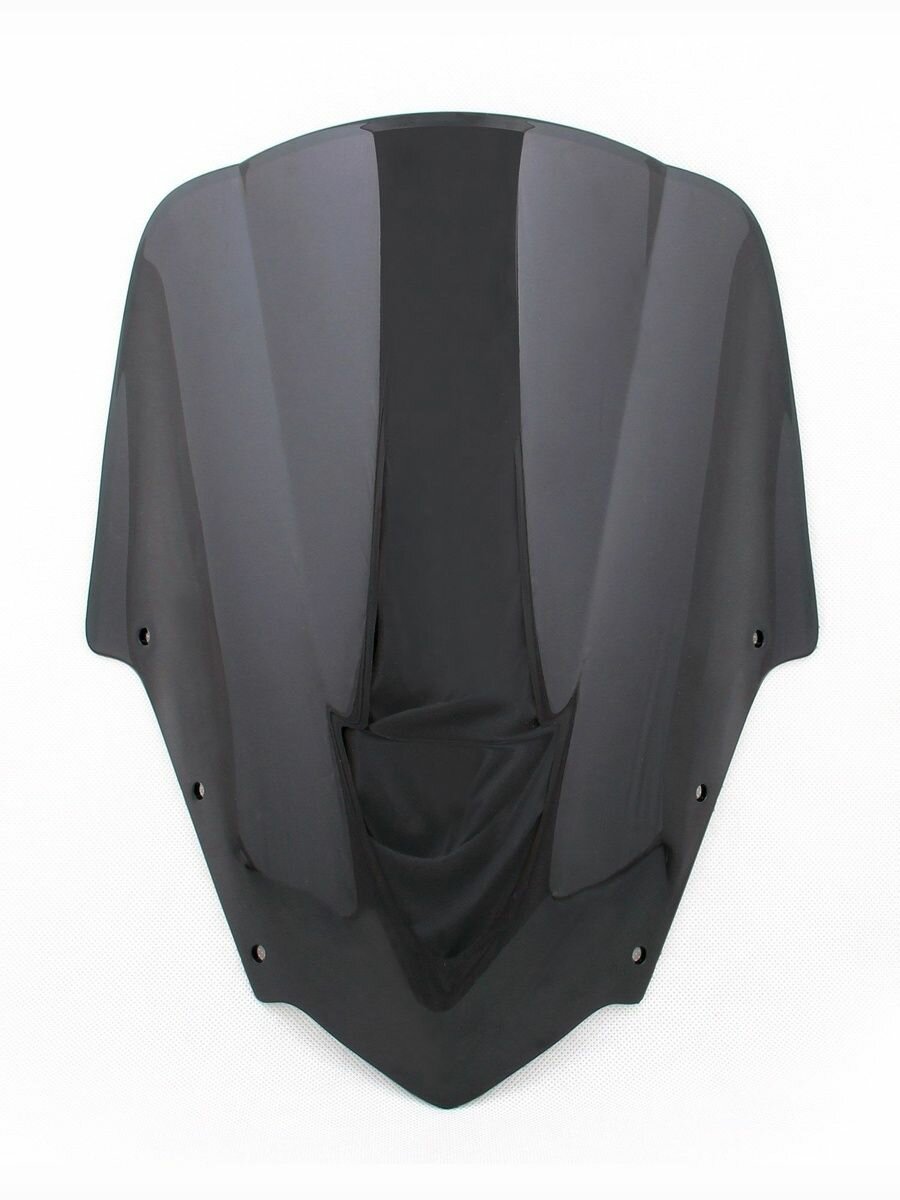 Ветровое стекло Windscreen Double Bubble для Yamaha FZ1 / FZ1S 2006-2011, черное, ABS, 1 шт, отверстия просверлены