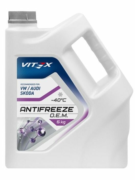 Жидкость охл. низкозамерзающая Antifreezee Vitex O.E.M. for VW Audi Skoda (5кг)
