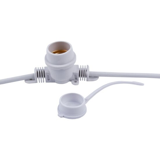 Гирлянда Белт-лайт Uniel UDL-K121 10/E27/5M IP65 WHITE BELT-LIGHT 5м + 1,5м сетевой шнур