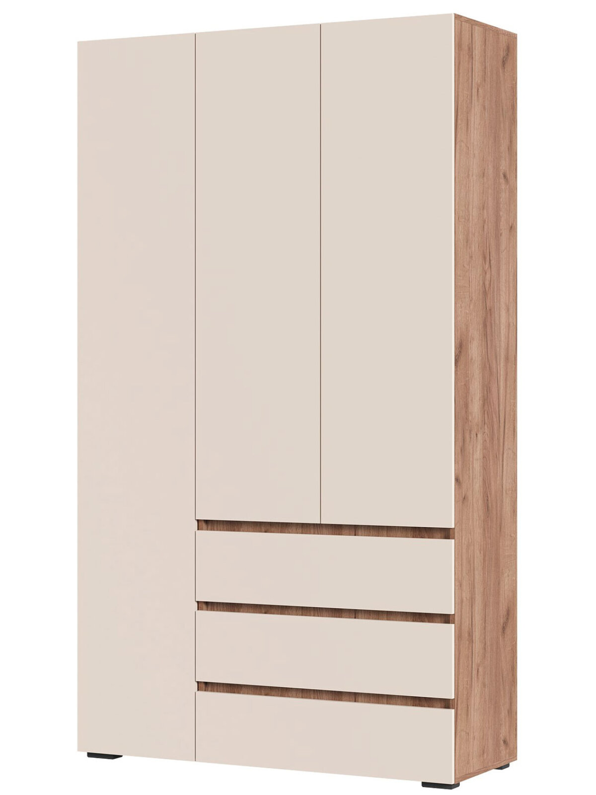 Шкаф 3-х створчатый "Хелен ШК-06" кашемир Huge Mebel. Ширина 1200 Высота 2080. Шкафы распашные