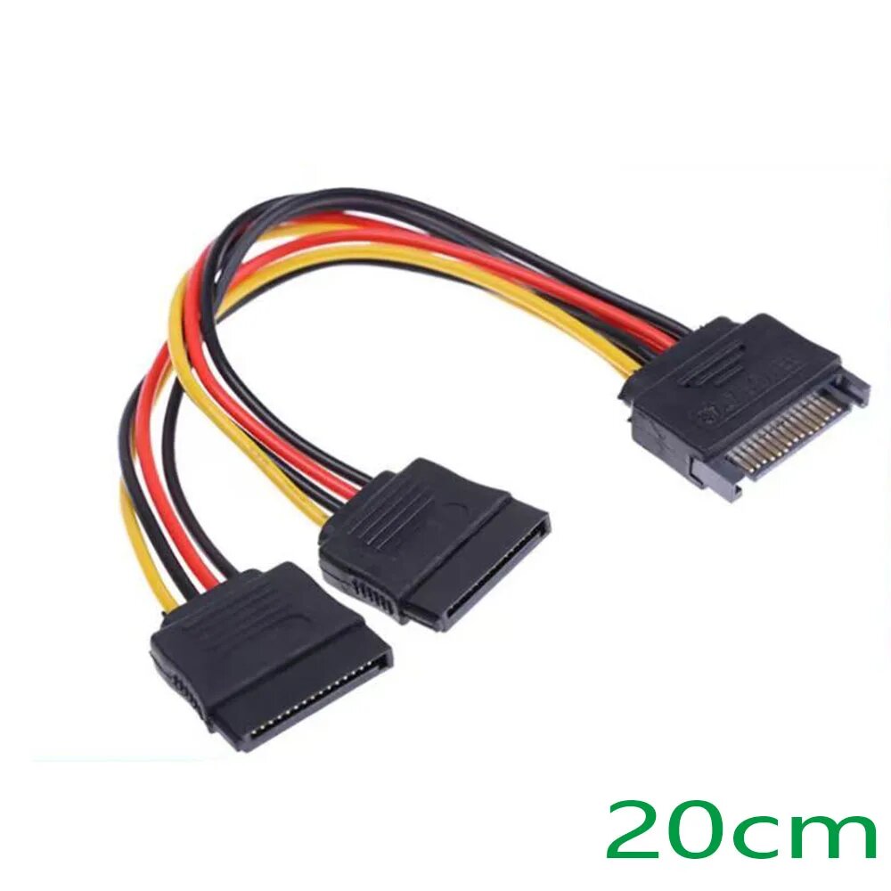 Разветвитель SATA питания 1-2, 20см, 3PCS