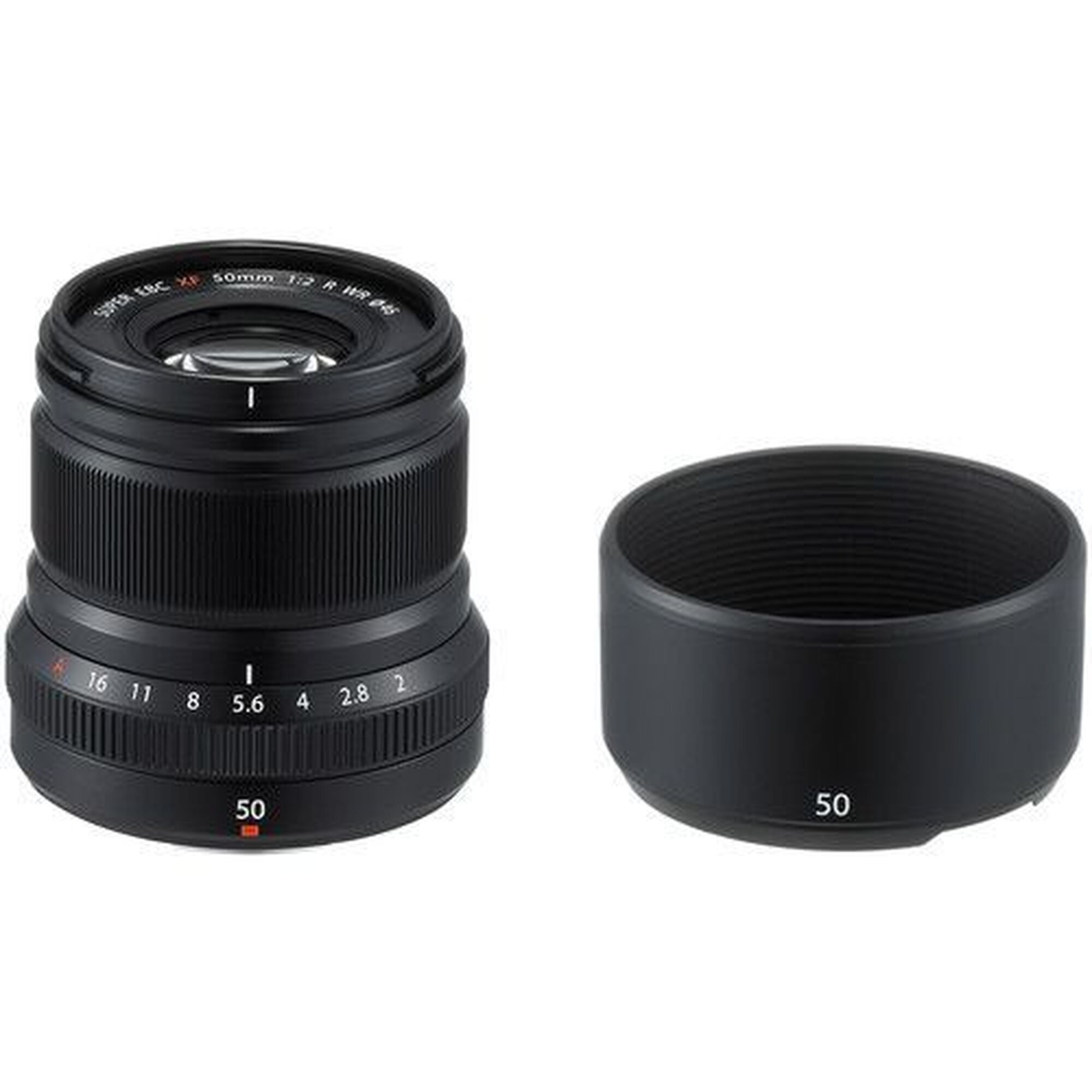 Объектив Fujifilm XF 50mm F2.0 WR, автофокус, байонет Fujifilm X, черный