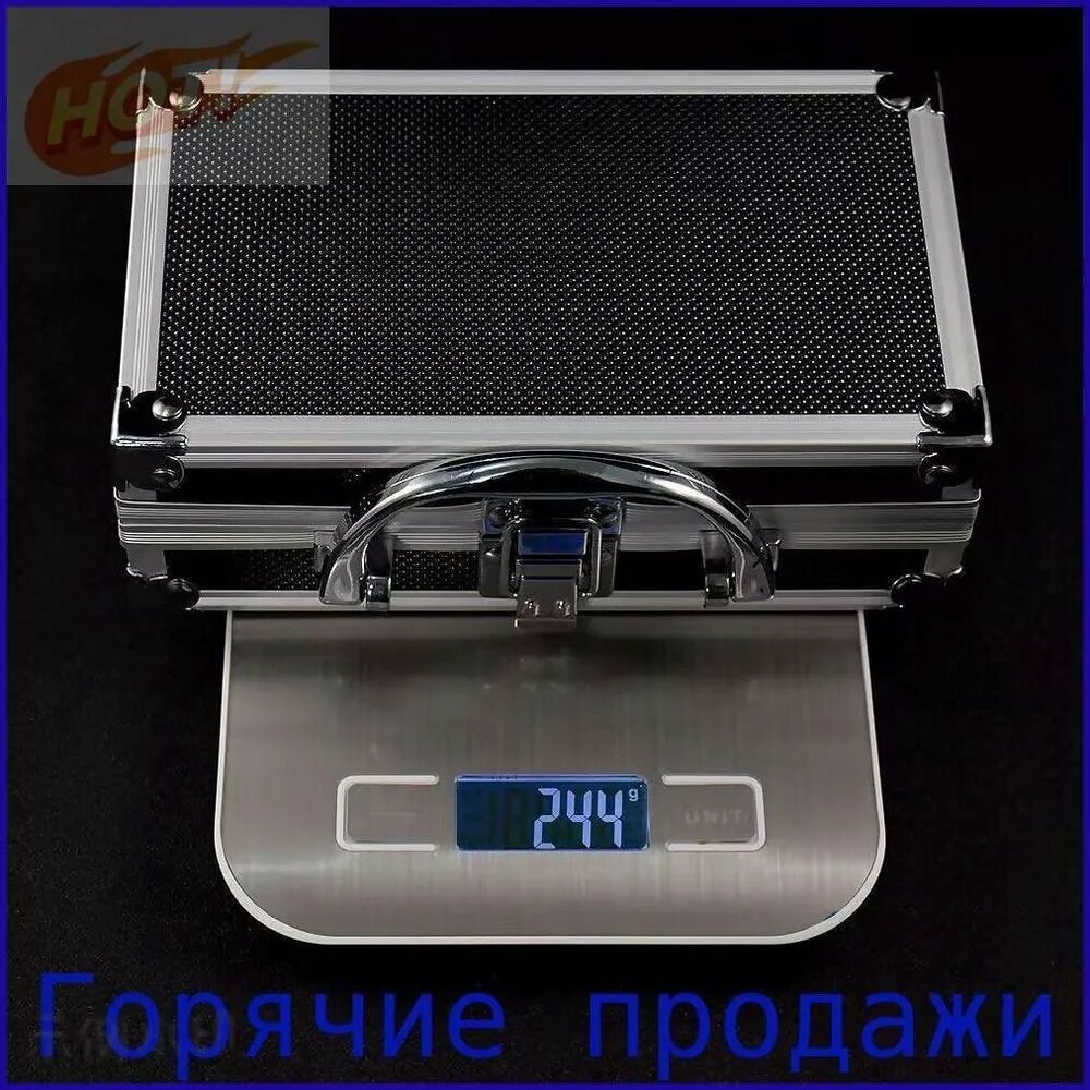 Мини-чемодан для денег, легкосплавный материал, бумажник