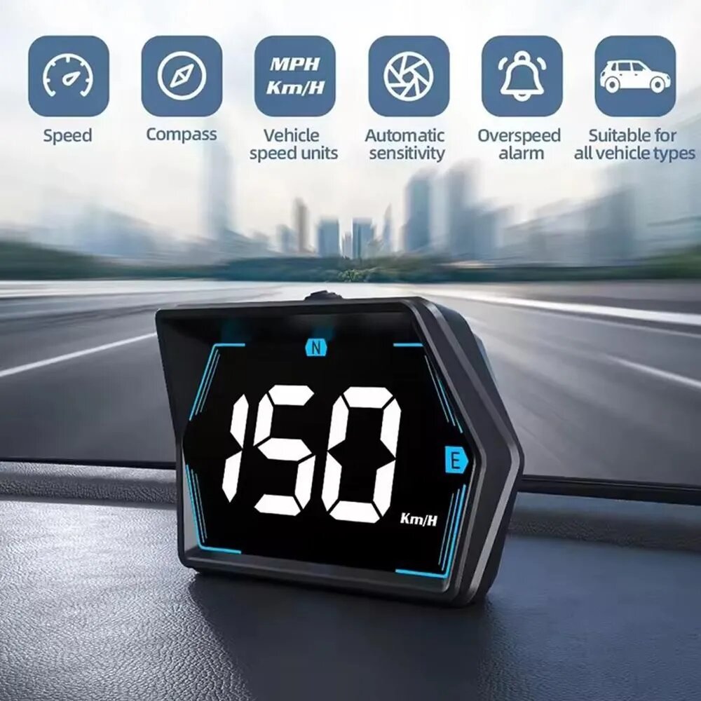 Cccitizen Компьютер бортовой G20 HUD GPS-индикатор скорости для всех типов транспортных средств — фото 1
