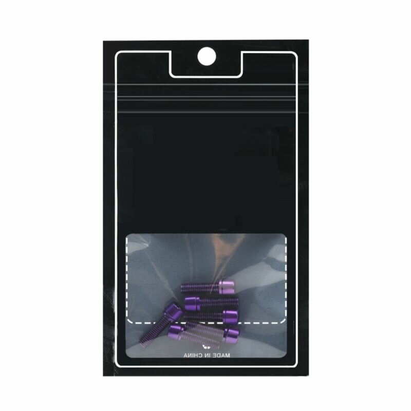 (6 шт.) Болты для велосипедного руля - фиолетовые