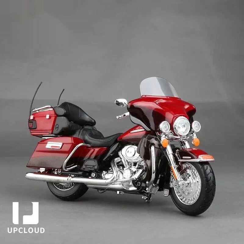 Детские игрушки/игрушечные мотоциклы/UPCLOUD+harley davidson. харлей дэвидсон электра глайд.1:12 Модель мотоцикла , сплав Heavy Duty, отделка(красный)