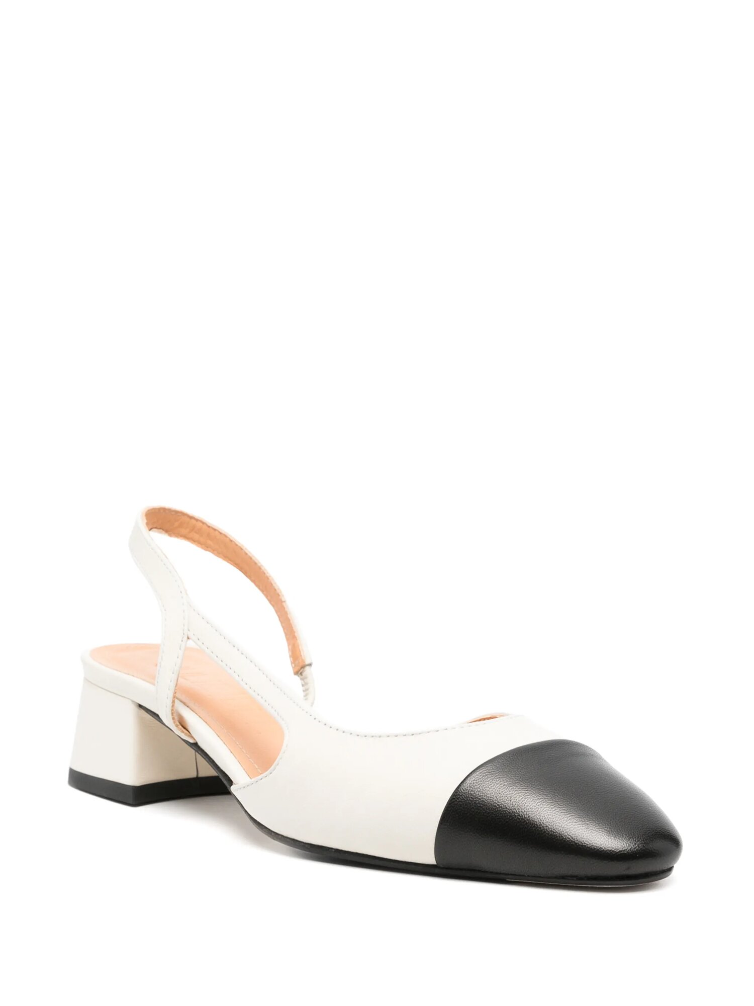 Туфли Julie Dee Captoe slingback pumps, размер 39, white — фото 1
