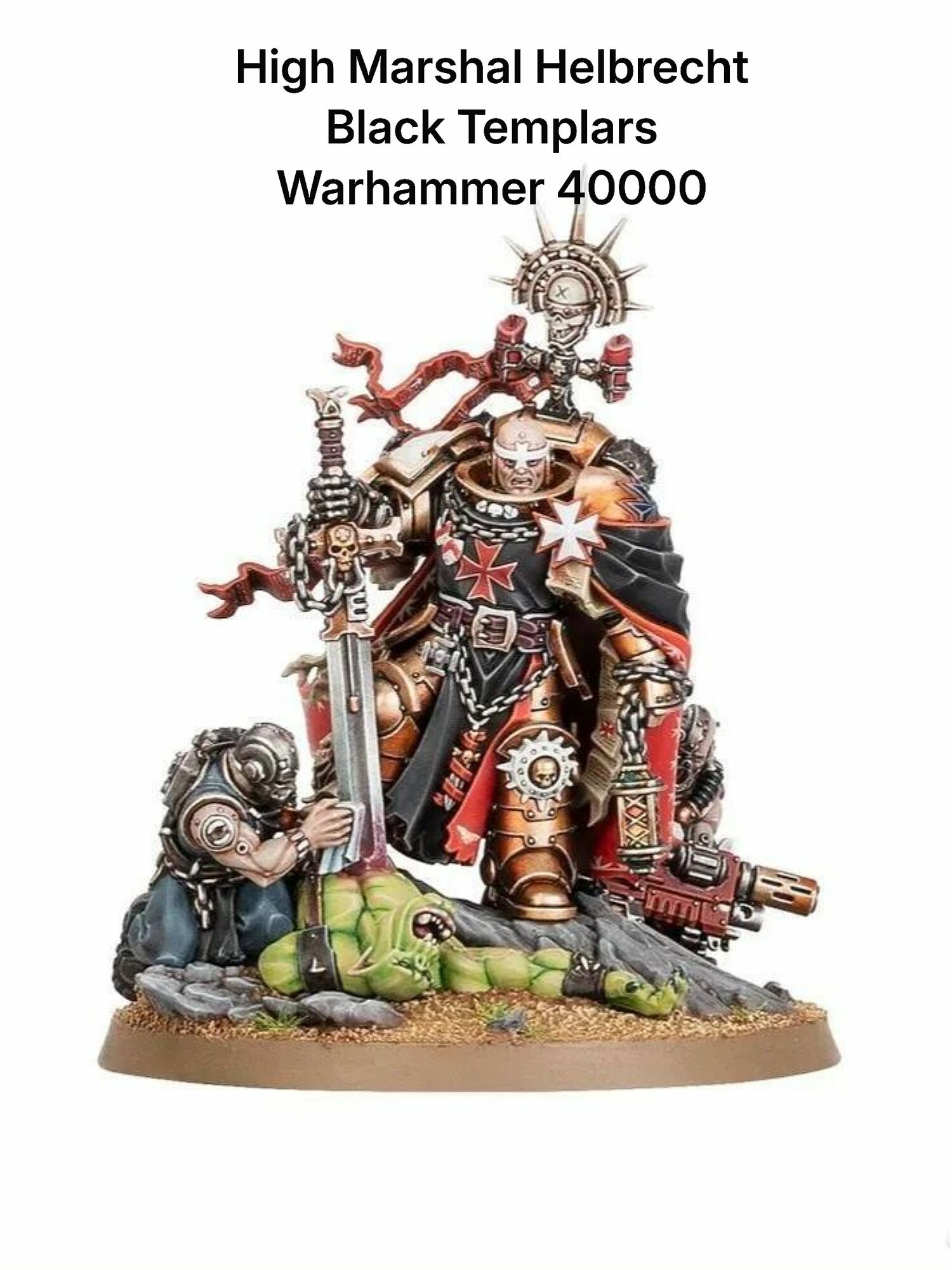 High Marshal Helbrecht Black Templars Warhammer 40000 / Высший Маршал Хелбрехт черных храмовников вархаммер 40000