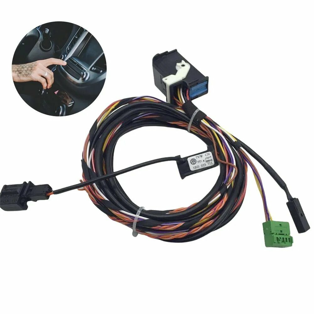 Совместимое с Bluetooth автоаудио RCD510/RNS510 для VW Passat, Jetta, Touran жгут радиоприемника с микрофоном