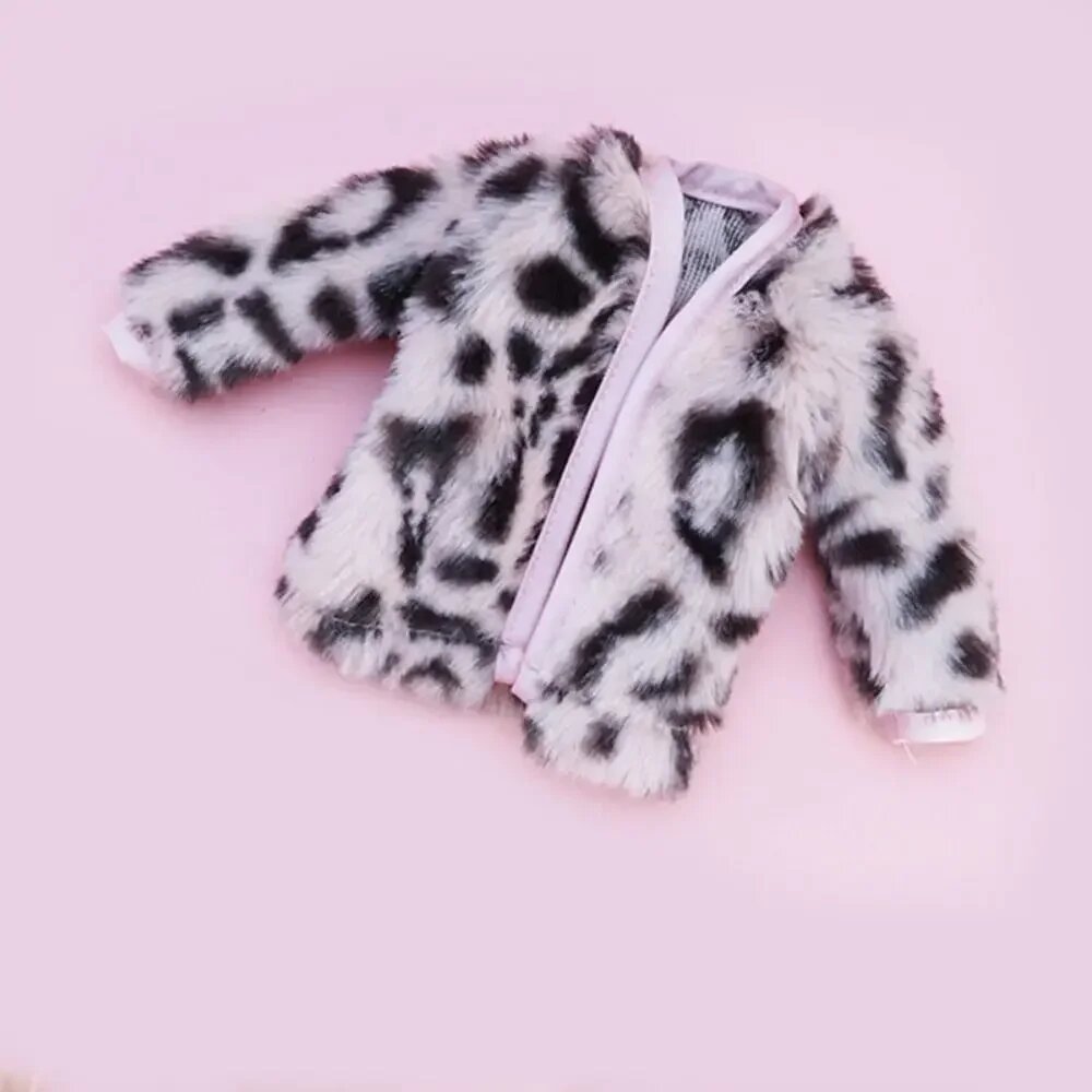 Плюшевое пальто для кукол 30 см, розовый, Color: 4