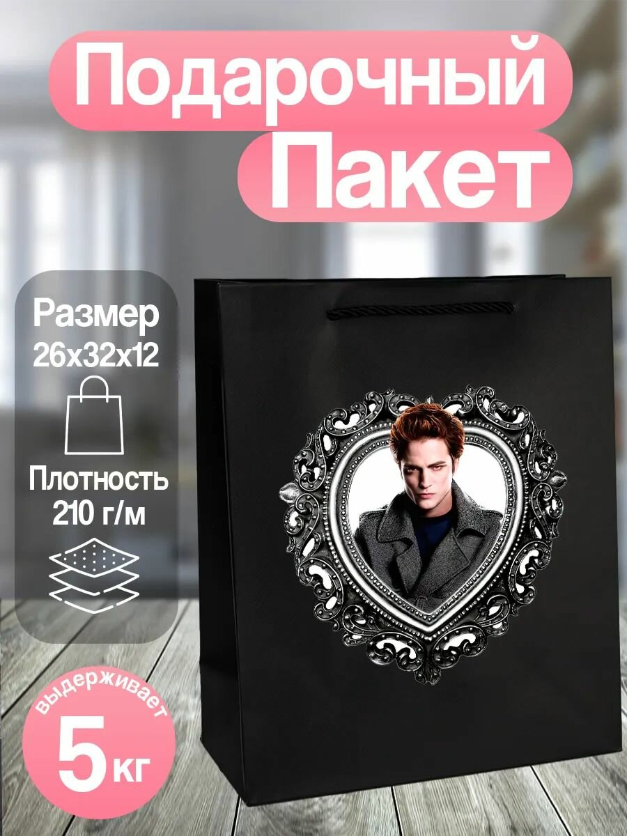 Пакет подарочный Сумерки, упаковка для подарка, 26х31 см