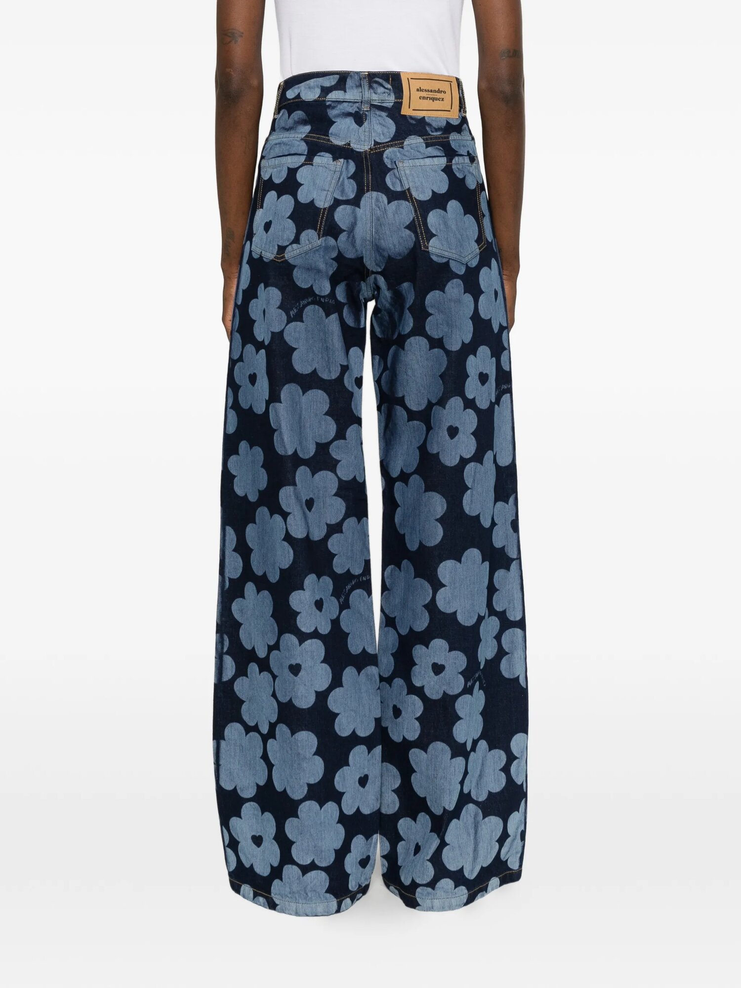 Джинсы alessandro enriquez Floral-print jeans, размер 46 — фото 1