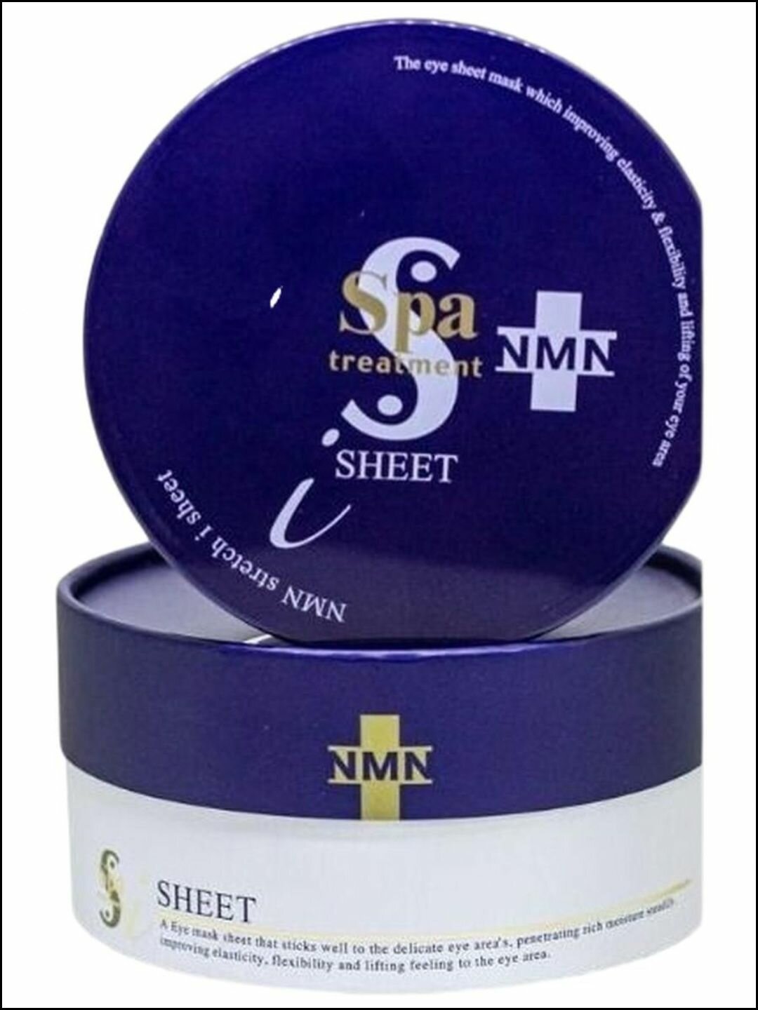 Эксклюзивные тканевые патчи для глаз NMN Stretch i Sheet с гиалуроновой кислотой, антивозрастной спауход, 60 штук