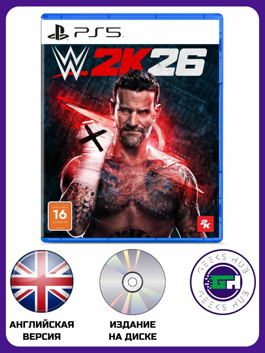 Видеоигра WWE 2K26 для PlayStation 5, Blu-Ray, английская версия