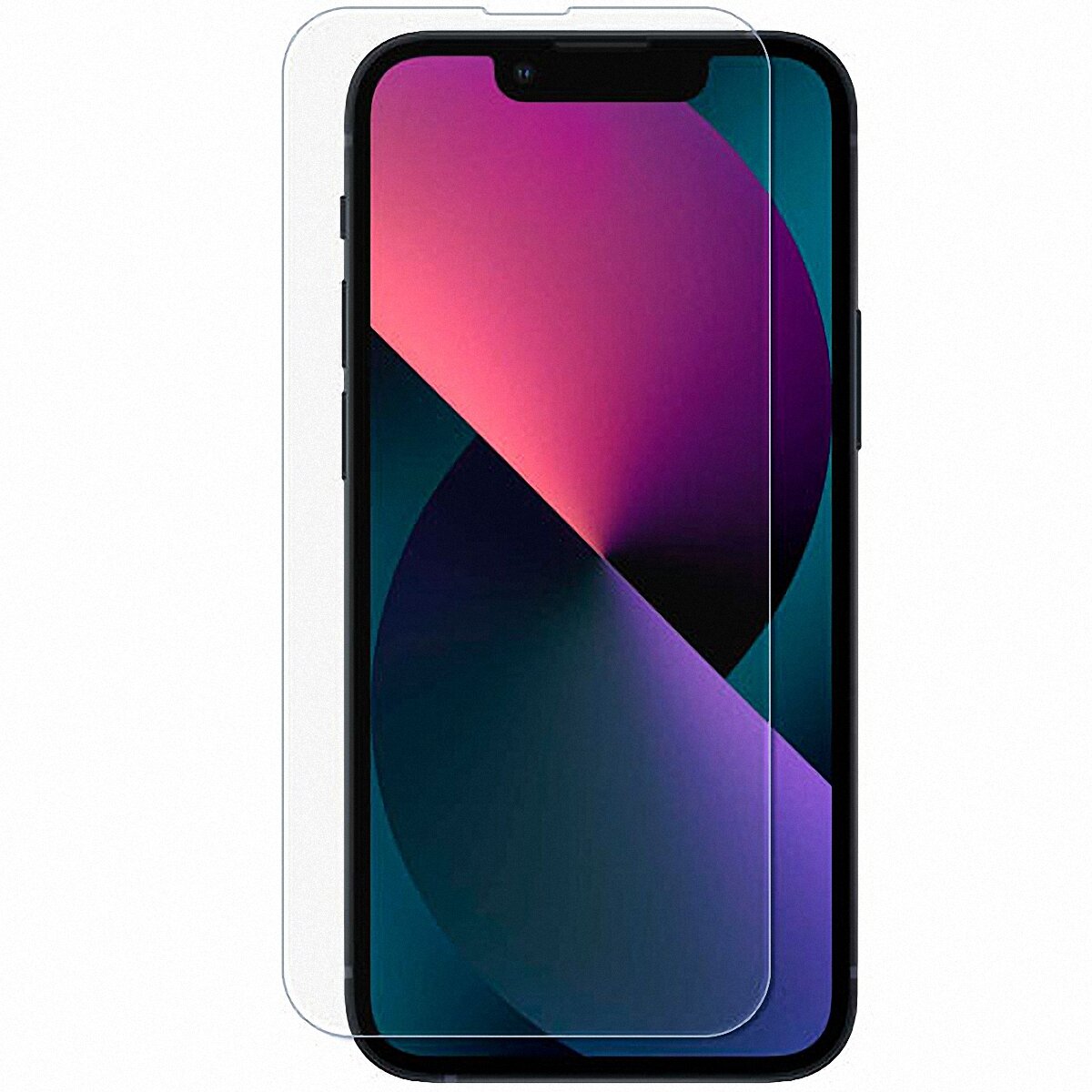 Защитное стекло для Apple iPhone 13 mini прозрачное на плоскую часть экрана