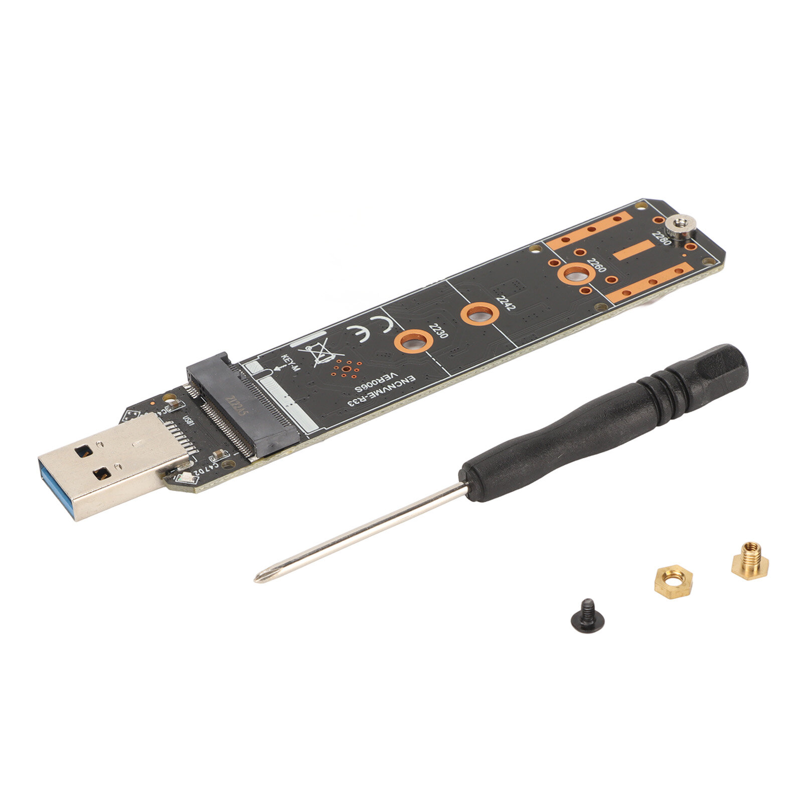 Адаптер NVMe в USB Plug and Play, портативный SSD 10 Гбит/с, мост USB 3.2 Gen 2, для M.2 NVMe, черны