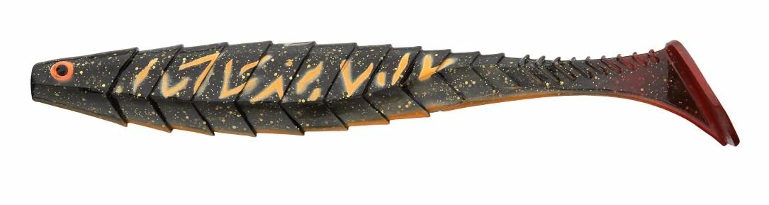 Приманка силиконовая мягкая рыболовная, виброхвост Frapp Geko painted colors 10" #206 (1 шт/уп)