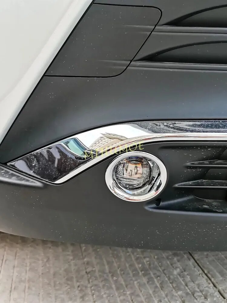 Накладки на кольцо противотуманной фары переднего бампера автомобиля Toyota Venza Harrier / тойота харриер тойота венза 2021-2024 Хром