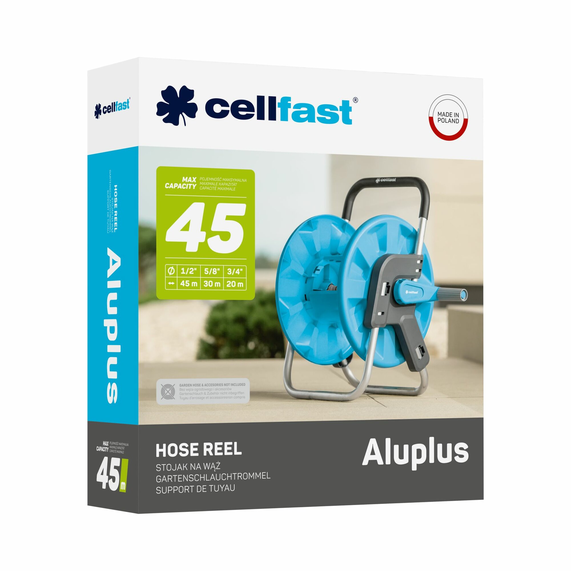 Катушка для шланга ALUPLUS 1/2 45 м Cellfast 55-150