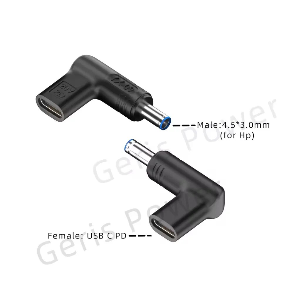 Адаптер питания USB Type C PD 4.5x3.0mm (для HP)
