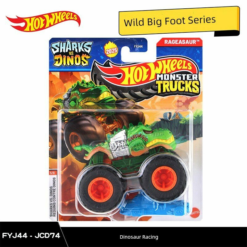 Hot Wheels 3M Dinosaur Race, RC-модель для мальчиков, внедорожная игрушка 1:24