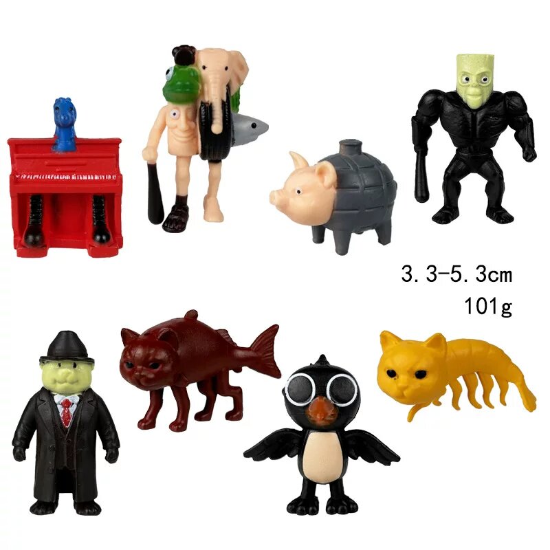 Фигурка Sprunki Rhythm Box Shanhaijing Collaboration AI Stick Beast Box, игрушка для украшения торта A47 [Красная
