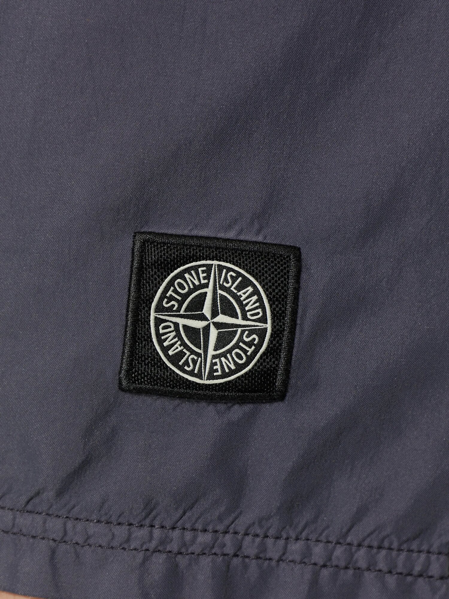 Шорты для плавания Stone Island Drawstring logo swim shorts, размер S, серый — фото 1
